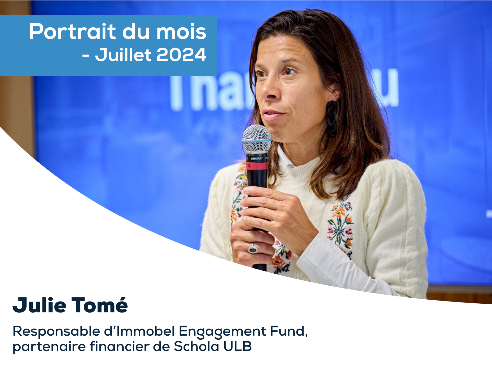 Portrait du mois - juillet 2024 |Schola ULB