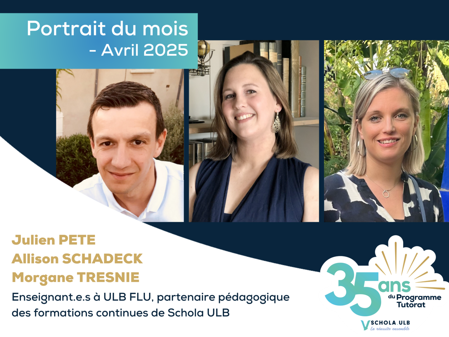 Portrait du mois - avril 2025 |Schola ULB