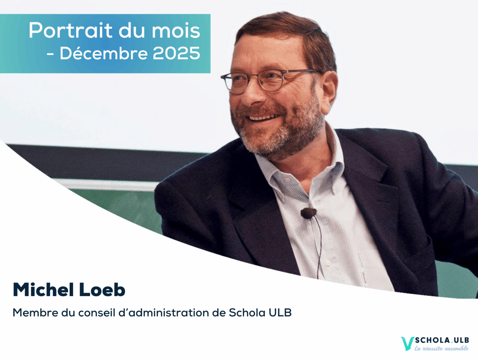 Portrait du mois - décembre 2025 |Schola ULB